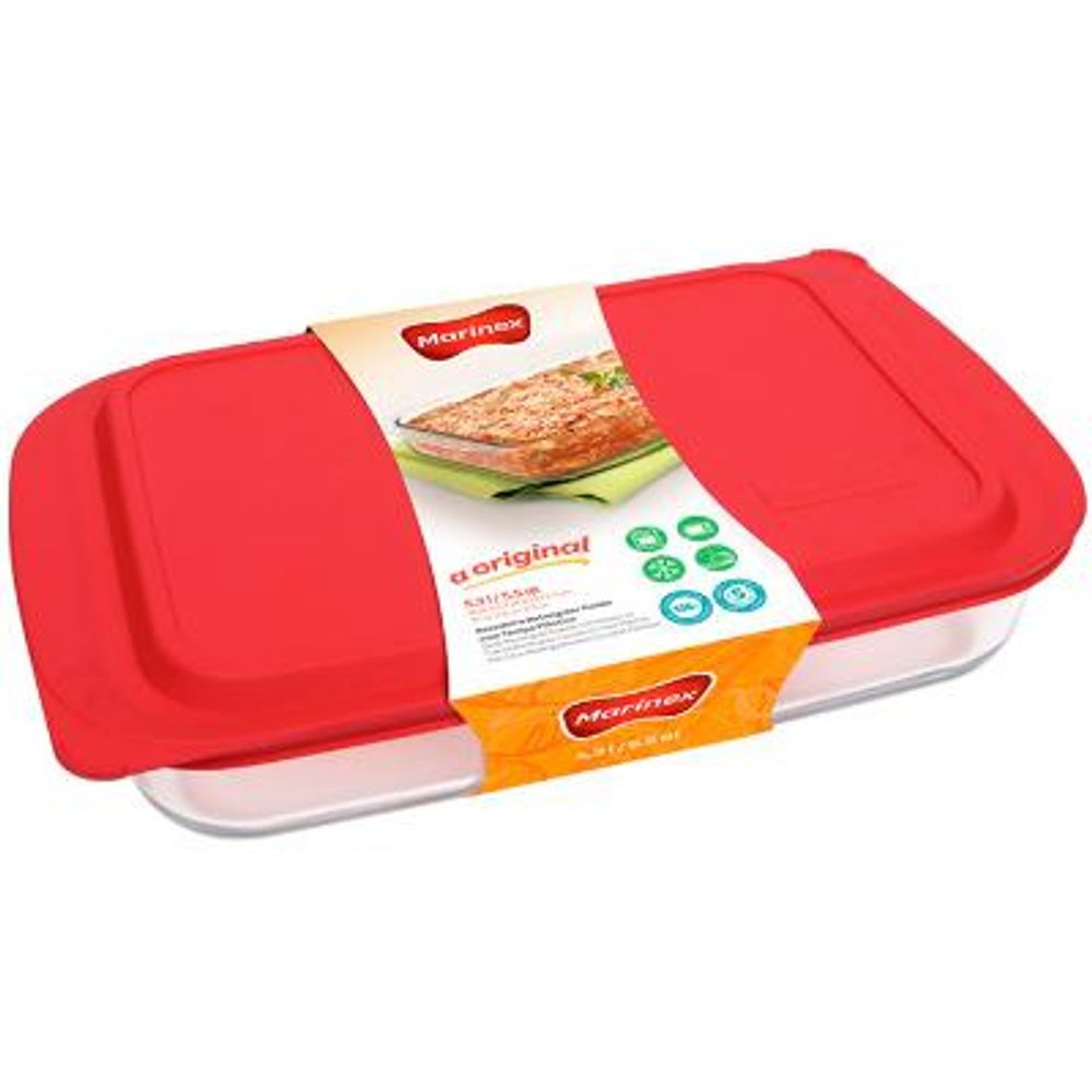 ASSADEIRA RETANGULAR GRANDE COM TAMPA MARINEX - takei